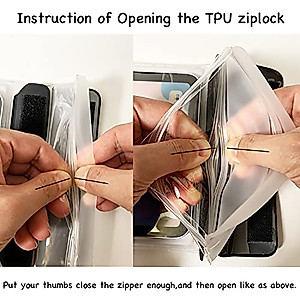 EMSEEK Waterproof Ebook Reader Case Waterproof Tablet Cover Dry eReader Bag Waterproof Holder Pouch for Amazon Kindle Paperwhite Oasis Fire 7 IPAD Mini Passport Wallet Key Fob Money Phone(Blue)