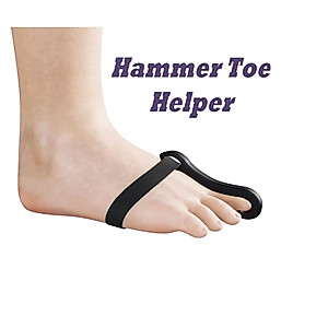 DOOLEY CREATIONS Hammer Toe Helper For Men & Women Fix Hammertoe Splints for Straightening Curled Bent crooked toes, comes with 3 different sizes, Toe Straightener