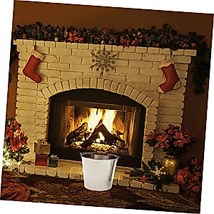 Luxshiny Metal Bucket Cm Accessory Pits Ash Multi-use Buckets Wear-resistant Practical Garden Home Bin Incinerator Money Fireplace Pit Burn Multi-function with for Metal Handheld Ash Bucket