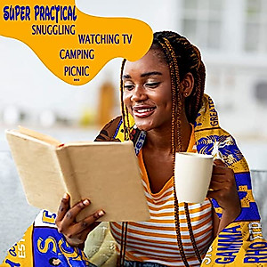 Nine City Sigma Gamma Rho Sorority Blanket for Women - 40''x50'' Throw Gift with 1922 Poodle and African American Design for Her or Girlfriends, Sigma Gamma Rho Gifts