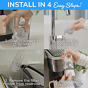 Everyday KWF-12 Charcoal Water Filters for Keurig Coffee Machines, 12 Count (Pack of 1), White