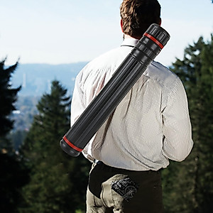 3 Pack Extendable Poster Tubes, Telescoping Art Tube, Water-Resistant Storage Tube for Documents Blueprints Artwork - Hard Plastic Black, 18 Inches to 27.5 inches with 2.75 Inch Opening