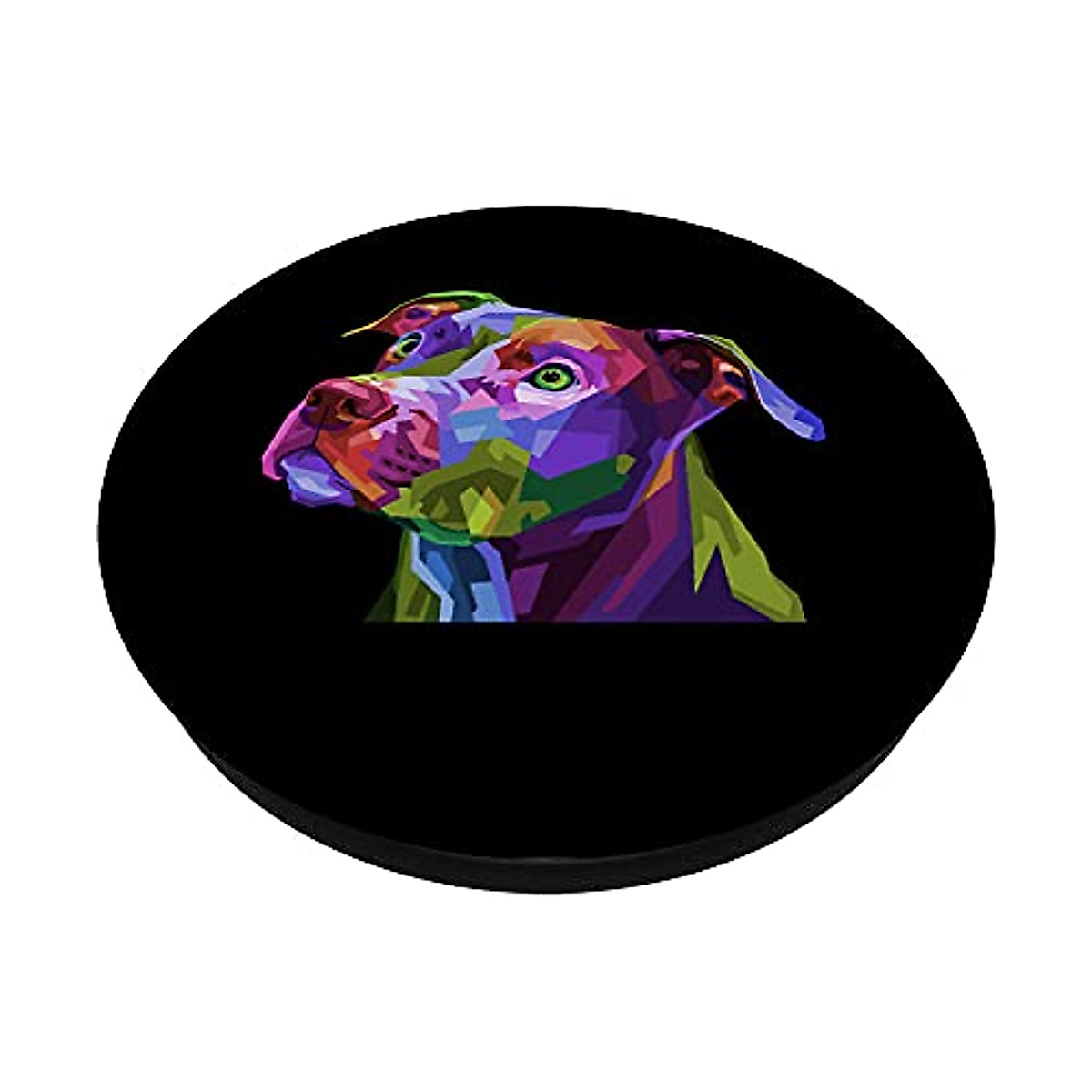 American Pitbull Terrier Pop Art Portrait for Dog Owners PopSockets Swappable PopGrip