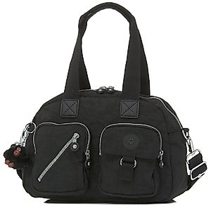 Kipling Luggage Defea Handbag with Shoulder Strap, Black, Medium