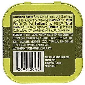 Trader Joe's Green Tea Mints (Pack of 2)