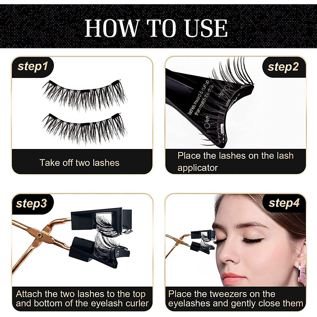 Gemonad Magnetic Eyelashes without Eyeliner, DFRERT-TTTT01