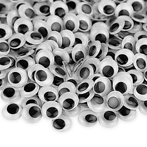 Hygloss Paste On, 7 mm Black Wiggle Eyes