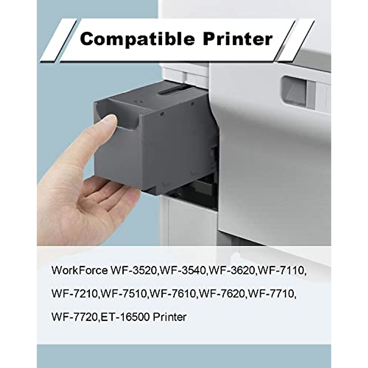 NEXTPAGE T6711 Ink Maintenance Tank with chip Remanufactured for WF7710 WF7720 WF3620 WF3640 WF7110 WF7610 WF7620 Printer (T671100 Ink Maintenance Box 1 Pack)