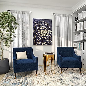 Deco 79 Aluminum Drip Accent Table with Melting Designed Legs and Shaded Glass Top, 16" x 16" x 25", Gold