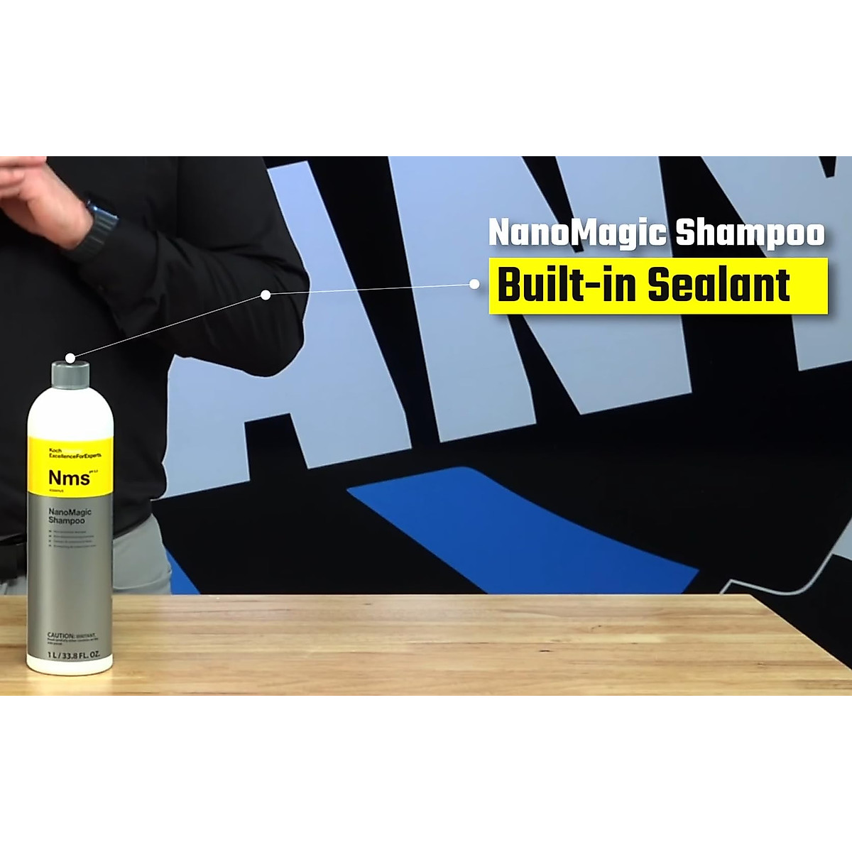 Koch-Chemie NanoMagic Shampoo - Auto Soap with Gloss Cleaning, Water-Repellent, Nano Shampoo Layer (1 Liter)