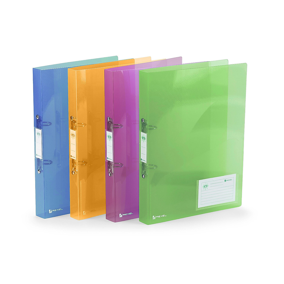 Rexel ICE 2-Ring Binder A4 (Orange, Blue, Lime Green or Pink)