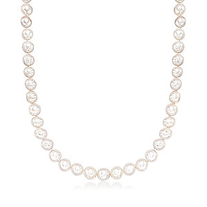 Ross-Simons 8-9mm Cultured Pearl Necklace With Sterling Silver. 30 inches