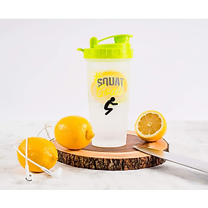 Toynk #SquatGoals Plastic Shaker Bottle | Holds 20 Ounces