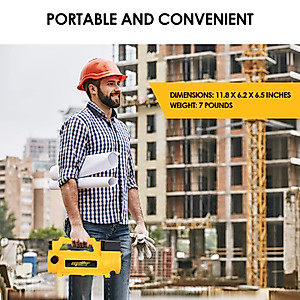 Mellif Cordless Transfer Pump for 20V Max Battery, Portable Self-priming Pump, Electric Utility Pump for Garden, Hot Tub, Tank, Pool, Ponds, Aquariums (Tool Only, No Battery)