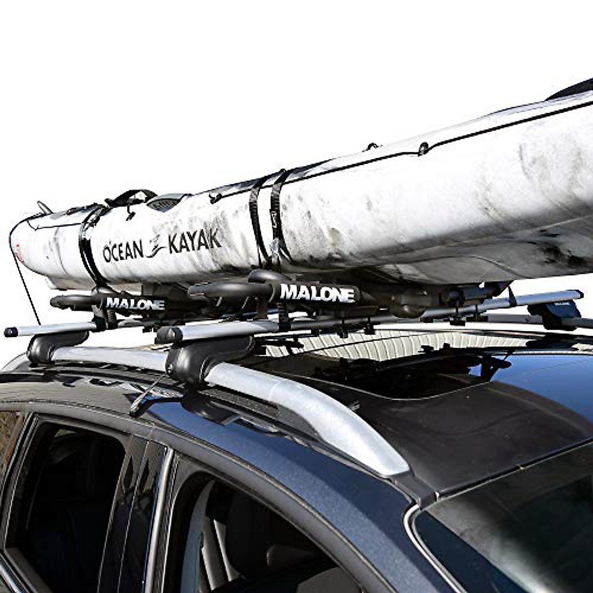 Malone Foldaway-5™ Multi-Rack Folding 1 or 2 Kayak, SUP, Canoe Carrier, Black (MPG125)