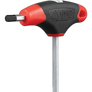 Klein Tools JTH610E T-Handle Hex Key Set, SAE Inch Sizes Allen Wrench Set with 6-Inch Blades, Stand Included, 10-Piece