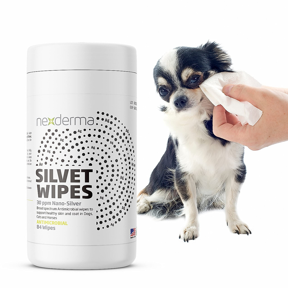 NEXDERMA Hygienic Pets Multipurpose Wipes, 84 Count - Multipacks (Pack of 2)