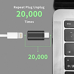 ACMEMATION for Lightning Female to USB C Male Adapter - 4 Pack 3.0 USB Type C Charger Connector Compatible with iPhone 15/15 Pro/15 Pro Max/15 Plus iPad Air Google Pixel Charging Data Transmission