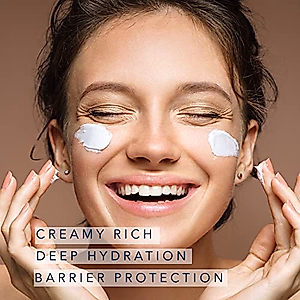 Brandefy Silks Triple Lipid Peptide Cream – Ceramide Cream to Restore + Protect, Skin Barrier Repair Cream with 1.5% Pure Ceramides, Squalane Oil, 4.0% Pomegranate Sterols, 1.8% Fatty Acids, 1.7oz