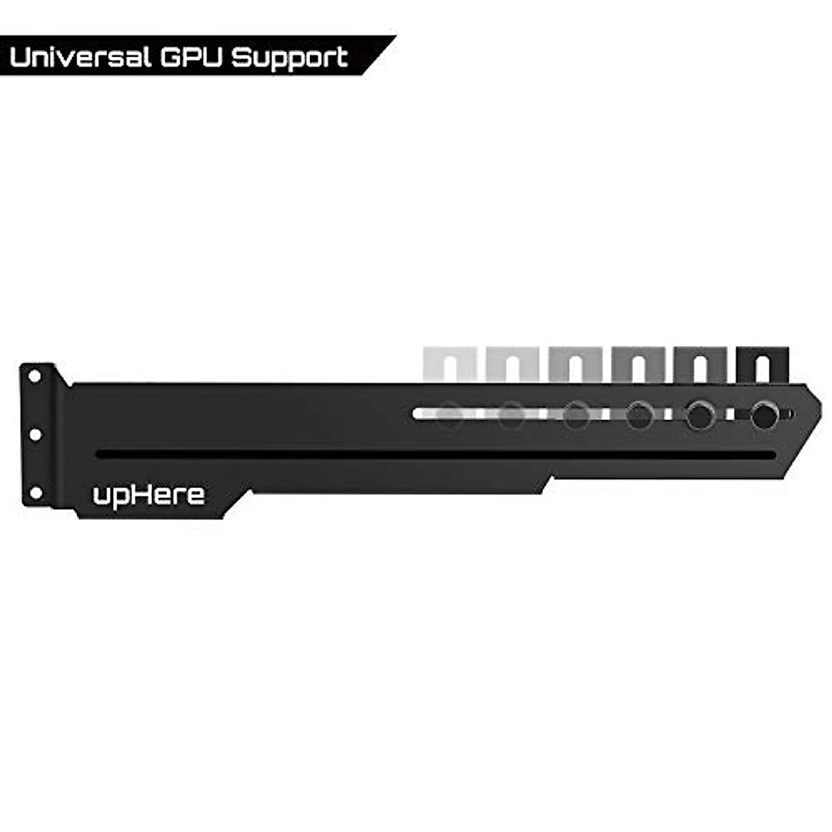 upHere GS05BK Black Graphics Card GPU Brace Support Video Card Sag Holder/Holster Bracket,Adjustable Length and Height Support