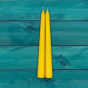 Essentyals Beeswax Taper Candles - 8 inch - Colored Beeswax Candles - Tapered Candles Beeswax - Beeswax Candlesticks - Tapers Beeswax - Pure Beeswax Taper Candles - Beeswax Candles Tapers