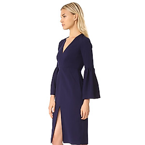 Jill Jill Stuart Women's V Neck Bell Sleeve Cocktail, deep Violet, 2