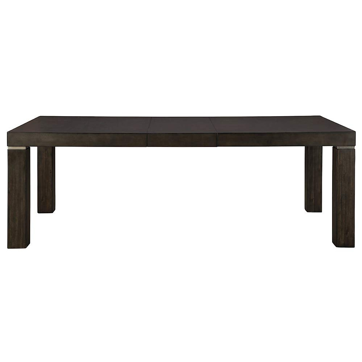 Signature Design by Ashley Hyndell Contemporary Dining Extension Table, Seats up to 8, Dark Brown