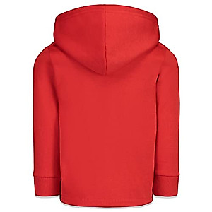 Sesame Street Baby Boys Half Zip Fleece Pullover Hoodie Red, 18-24 Months