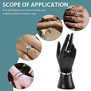 Cabilock 2pcs Hand Mold Ornaments Hand Jewelry Display Holder Mannequin Hand Display Necklace Holder Desktop Stand Bracelet Display Stand Female Mannequin Vinyl Human Body Wristband White
