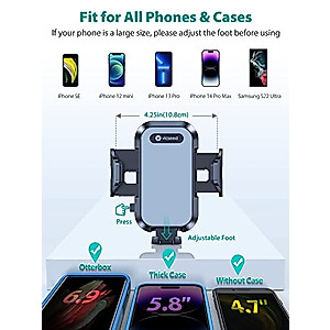 𝗨𝗽𝗴𝗿𝗮𝗱𝗲𝗱 15'' Cup Holder Phone Mount [𝗦𝘁𝗮𝗯𝗹𝗲 & 𝗦𝗲𝗰𝘂𝗿𝗲] Cup Phone Holder for Car, Adjustable Long Neck Phone Cup Holder for Car, SUV, Truck, Fit for iPhone 14 13 Pro Max, All Phones