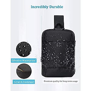 Schkleier Sling Bag USB Anti-theft Laptop Backpack, 13.3 Inch Casual Chest Shoulder Daypack for Men and Women