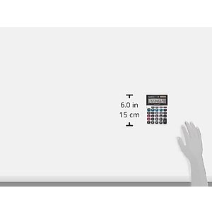 Amazon Basics LCD 8-Digit Desktop Calculator, Silver - 5 Pack