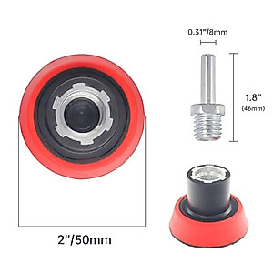 FINGLEE DT 2 Inch Diamond Polishing Pads with 7Pcs Dry Wet Granite Stone Polish Pad Kit for Drill，50-3000 Grit Polishing Pad (7Pcs Dry/Wet Pads+1 Drill Adapter)