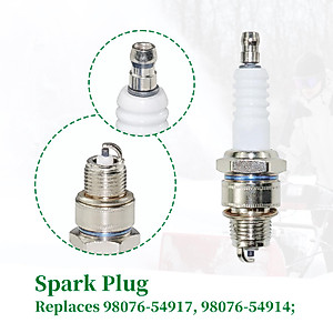 NICHEFLAG HS35 Paddles with 22431-727-013 Belt 23161-952-771 Belt Replace Honda HS35 Paddles, Honda HS35 Snowblower Paddles, 1003375, 1003391, 72521-730-003 72552-730-003 for Honda HS35A Snow Throwers