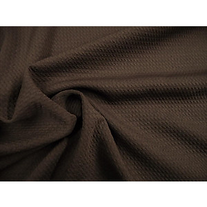 Bullet Textured Liverpool Fabric 4 Way Stretch Espresso Brown T25 (Yard)