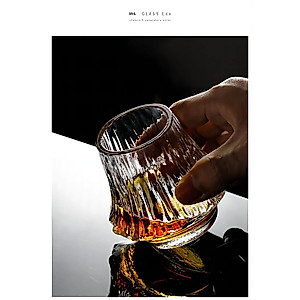 QING LONG Mt. Fuji Rock Glasses (Plain) Mt. Fuji Tumbler Glass Pair Set of 2 Fuji Whiskey Glass Beer Glass Paulownia Box