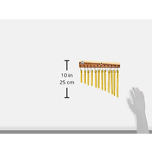 Meinl Percussion CH12 Gold Anodized Aluminum Alloy Single Row Chimes, 12 Bars