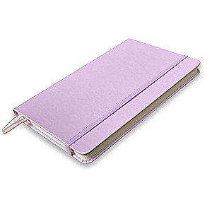 Minimalism Art, Premium Hard Cover Notebook Journal, Classic 5" x 8.3", 122 Numbered Pages, Gusseted Pocket, Ribbon Bookmark, Extra Thick Ink-Proof Paper 120gsm, San Francisco (Dotted, Pink)