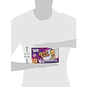 Teeny Toes Baby Disposable Diaper Sacks, 200 Count