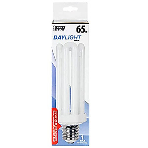 Feit Electric Compact Fluorescent Light Bulbs with Mogul Base,Daylight White, 65W