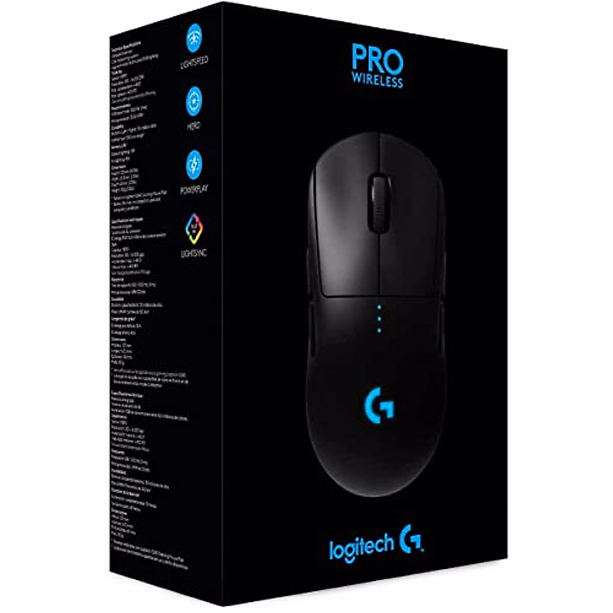 Logitech G Pro Wireless Gaming Mouse with Esports Grade Performance, Ergonomic Ambidextrous, 4-8 Programmable Buttons, and HERO 25K Sensor (Renewed)