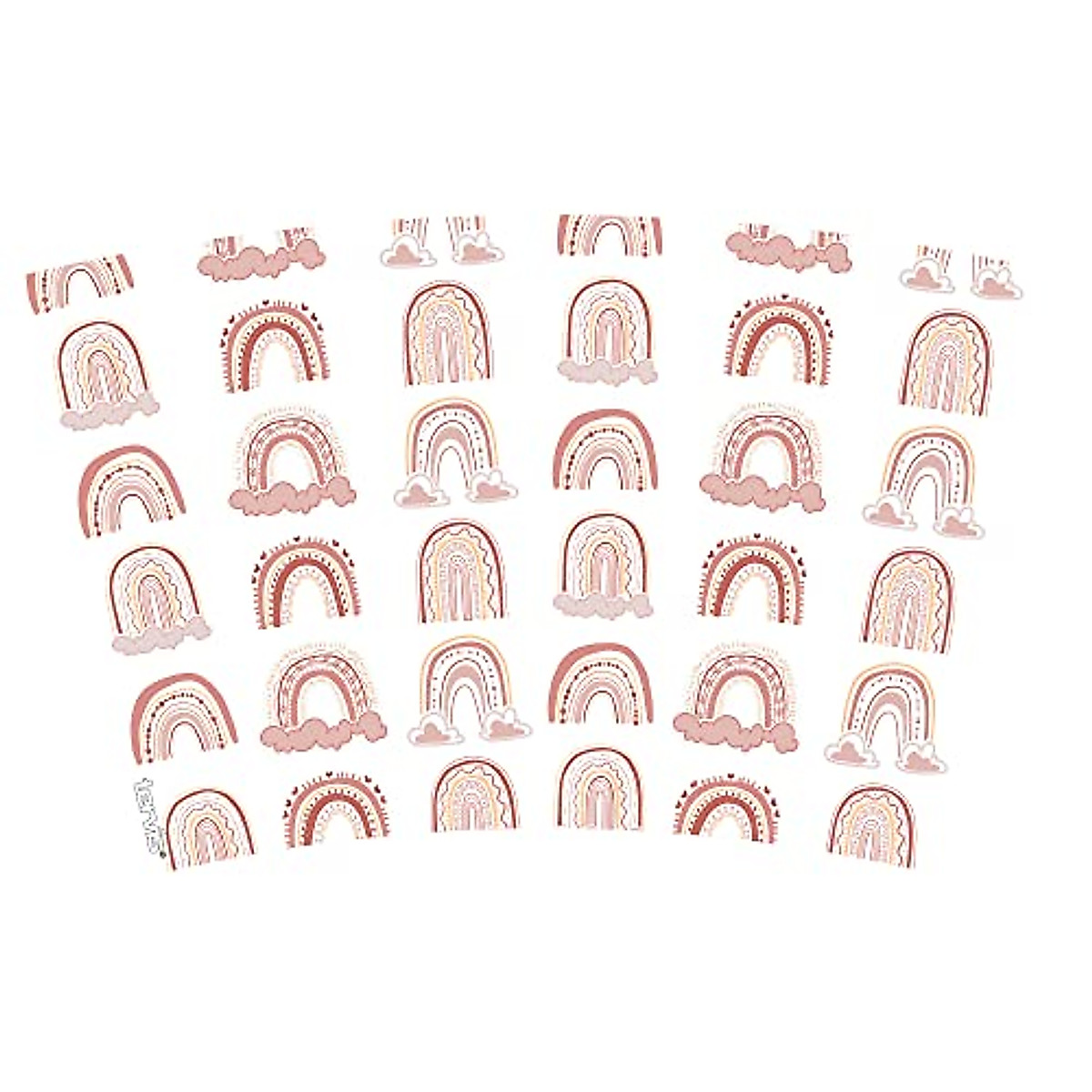 Tervis Boho Rainbows Made in USA Double Walled Insulated Tumbler Cup Keeps Drinks Cold & Hot, 16oz, Classic