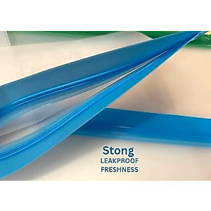 EcoHome Essentials Reusable Food Storage Flat Bags - 10 Pack, BPA Free, Leakproof, Freezer Safe, FDA Food Grade, 2 Gallon+4 Sandwich+4 snack