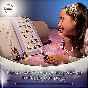 LOTTELI 6 Piece Magnetic Bookmarks for Kids, Bookmarks for Book Lovers, Magnet Book Markers, Magnet Page Marker Clips for Students Teacher Supplies, Party Favors, 3 x 2cm (Night Animals)