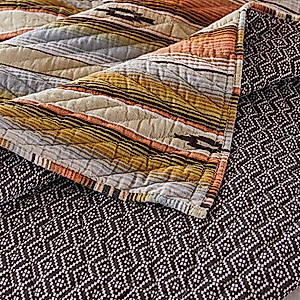 Barefoot Bungalow Painted Desert Quilt Set, 3-Piece Full/Queen, Rose