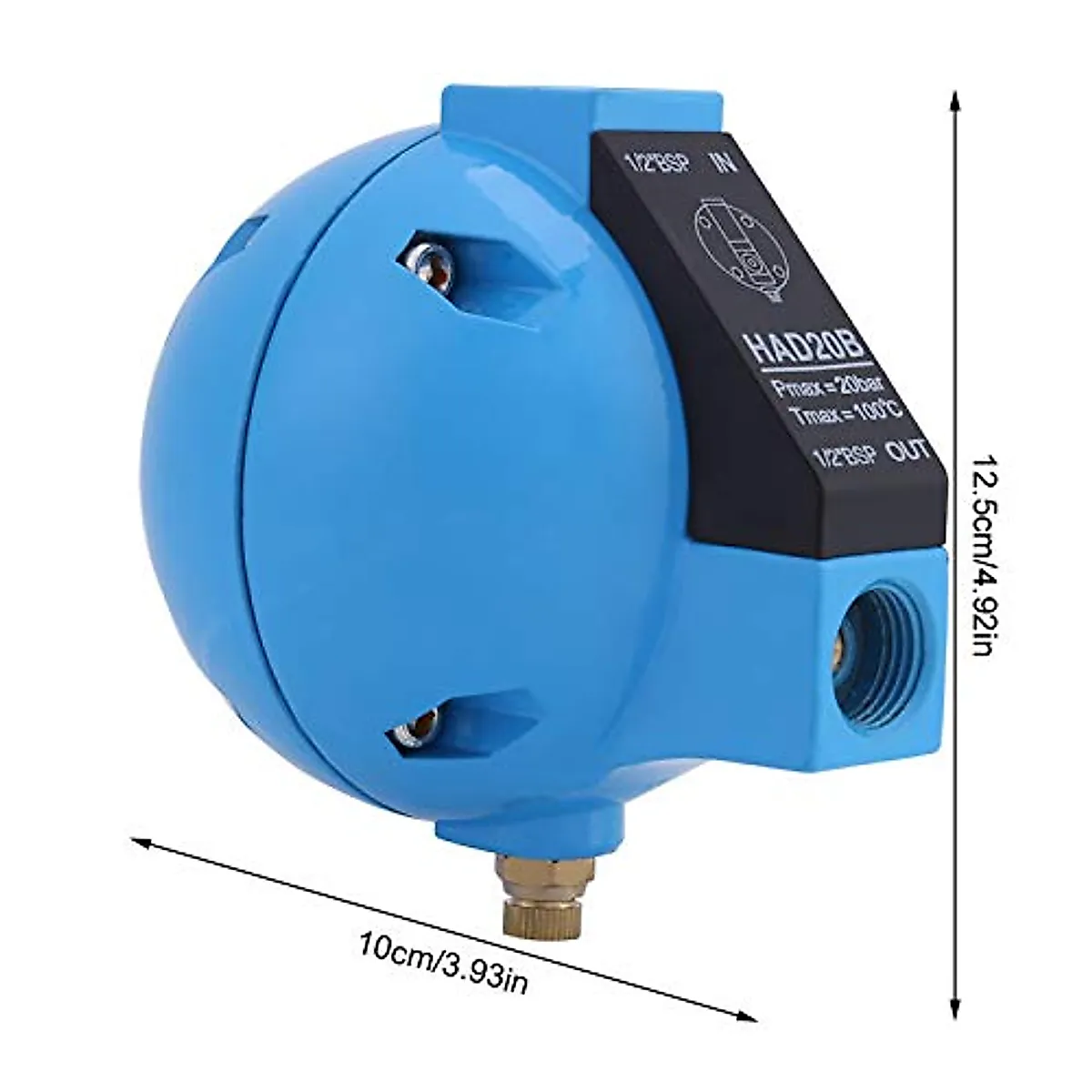 1pc HAD20B Automatic C nsate Mechanical Round Float Drain Valve 1 2BSP 400L H 20Bar 13x11x11 No auto Drain Bagima