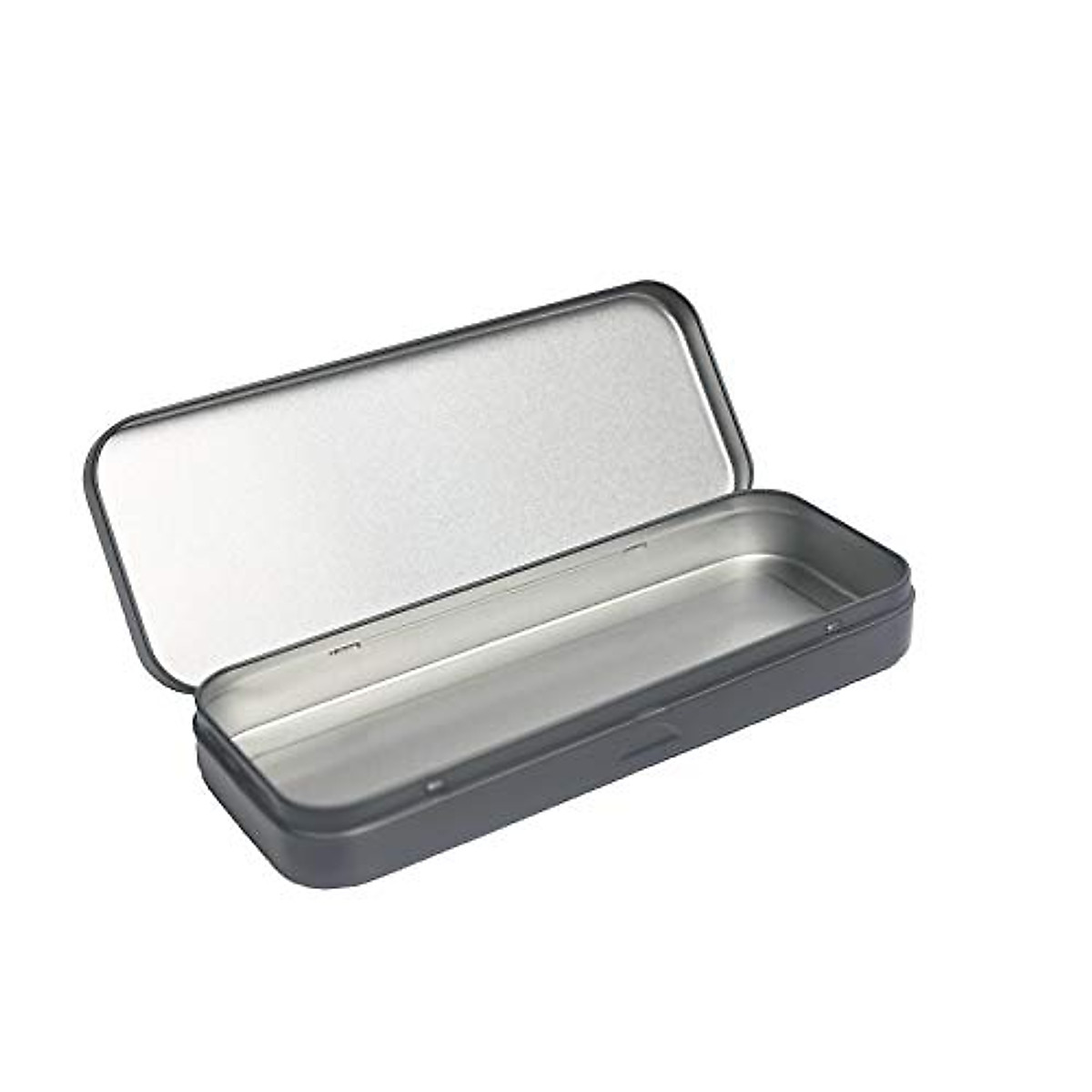 hilltop corporation Grey Single Mini Pencil Box. Use as Pencil, Makeup, Jewelry, Gift, Candy, Favor or Birthday Gift Box