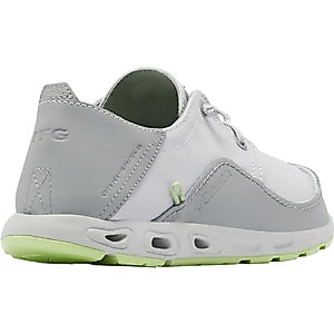 Columbia Men's PFG Bahama Vent Relaxed Boat Shoe, Grey Ice/Jade Lime, 11