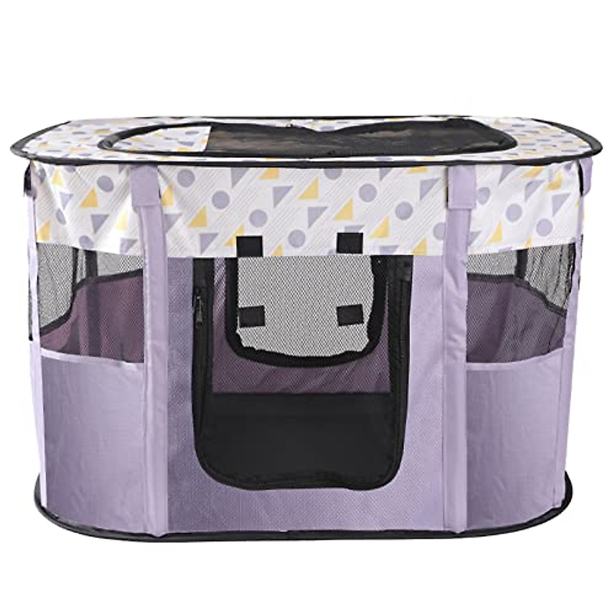 Apatal Portable Pet Playpen, Foldable Cats Exercise Enclosure Pen Tents Cat Delivery Isolation Room Dog Crates Kennel House Great for Indoor Outdoor Travel Use Pets Puppy Kitten Rabbit