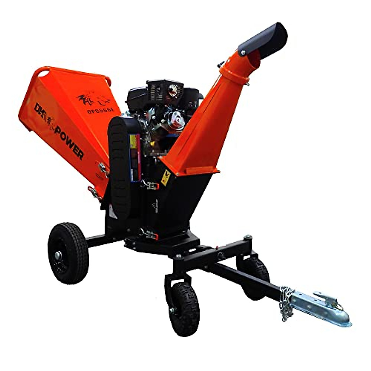 Detail K2 OPC566E 6 in. - 14HP Kinetic Wood Chipper with ELECTRIC Start and AUTO Blade Feed KOHLER CH440 Command PRO Commercial Gas Engine